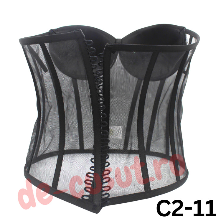 Corset complet cu decolteu Negru | Del-Cucito.ro